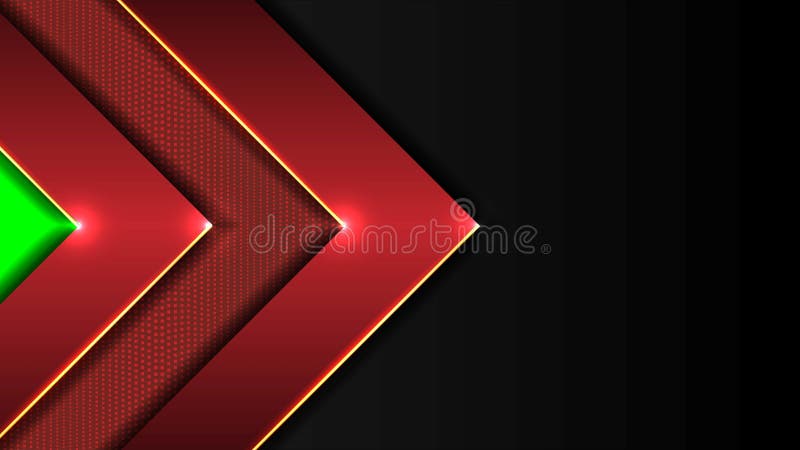 Black Technology Background with High Contrast Green Button. Stock ...