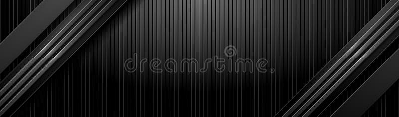 Black Technology Banner with Different Textures Stock Vector ...