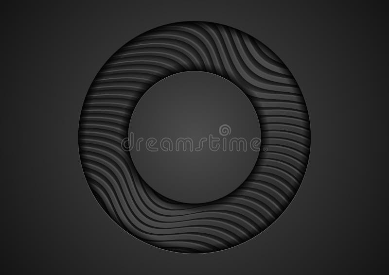 Black Abstract Corporate Wavy Texture Tech Background Stock Vector ...