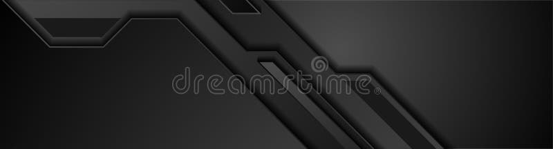 Black Technology Concept Abstract Background Stock Vector ...