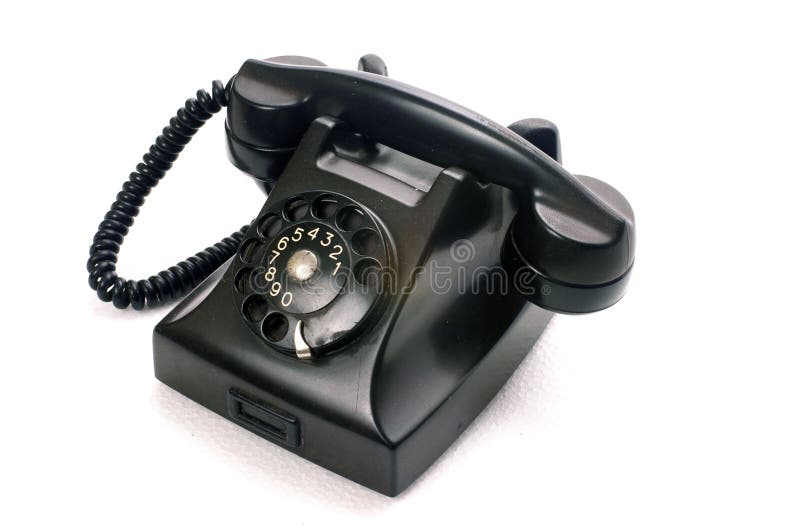 A black telephone stock image. Image of manually, manual - 4618413