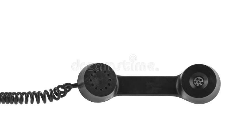 Telephone on a White Background Stock Photo - Image of digital, screen ...