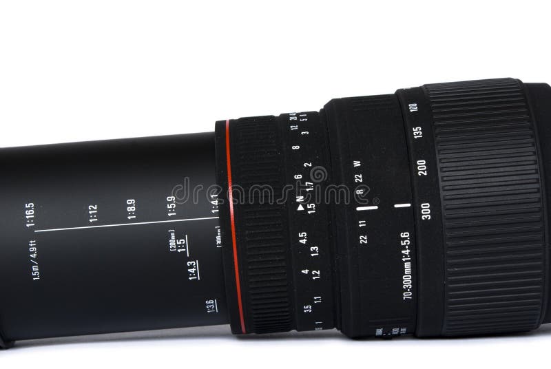 Black telephoto lens stock photo. Image of looking, lens - 4974334