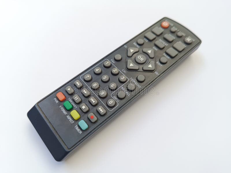 Black Television Remote Control. Buttons. Controls Remote Devices ...