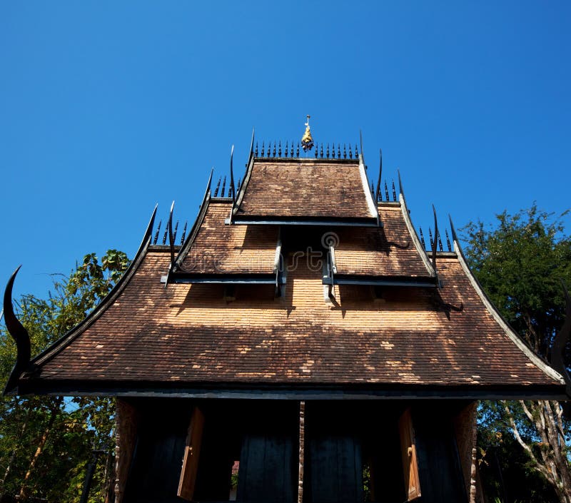 Black temple stock image. Image of museum, faith, wood - 26499267