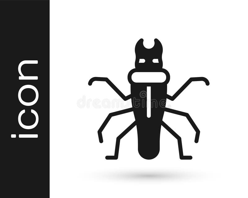 Black Termite Icon Isolated on White Background. Vector Stock Vector ...
