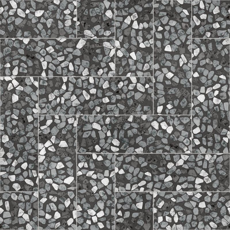 Black Terrazzo Floor, Marble Surface, Seamless Texture Stock Photo ...