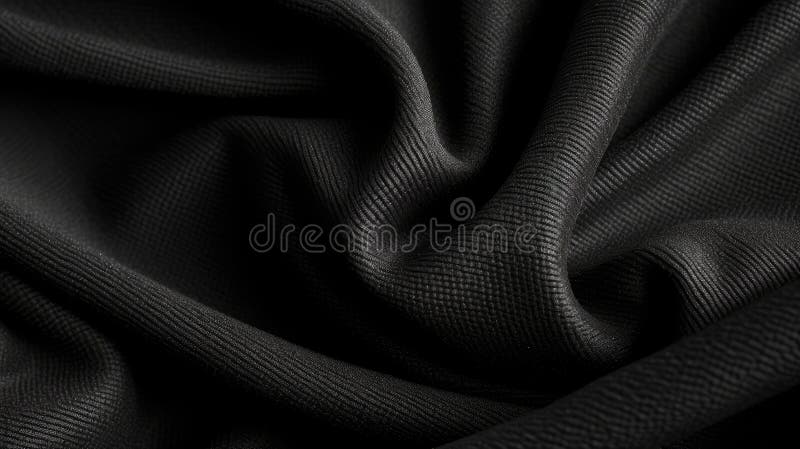 Black Textile Close Up. High Resolution Fabric Texture for Background ...