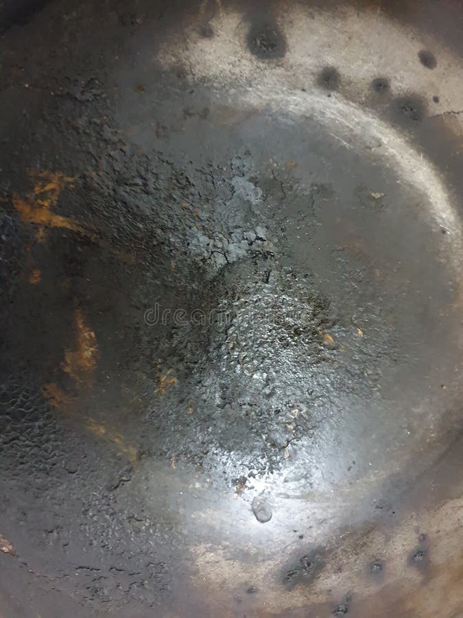 Black Texture from Bottom of Stainless Steel Stock Photo - Image of ...