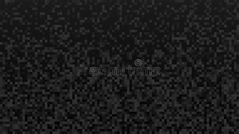 Black Texture. Random Pixel Pattern. Small Rectangle Background. Dark ...