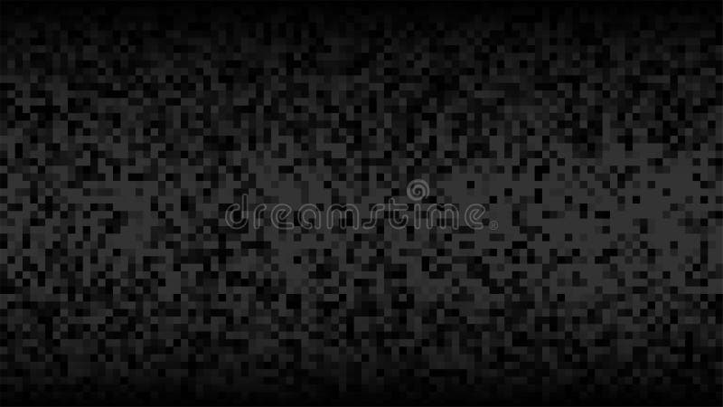 Black Texture. Random Pixel Pattern. Small Rectangle Background. Dark ...