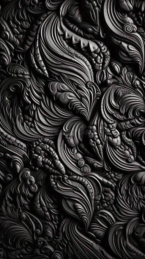 Black Texture Same Pattern Mobile Wallpaper, Stock Image - Image of ...