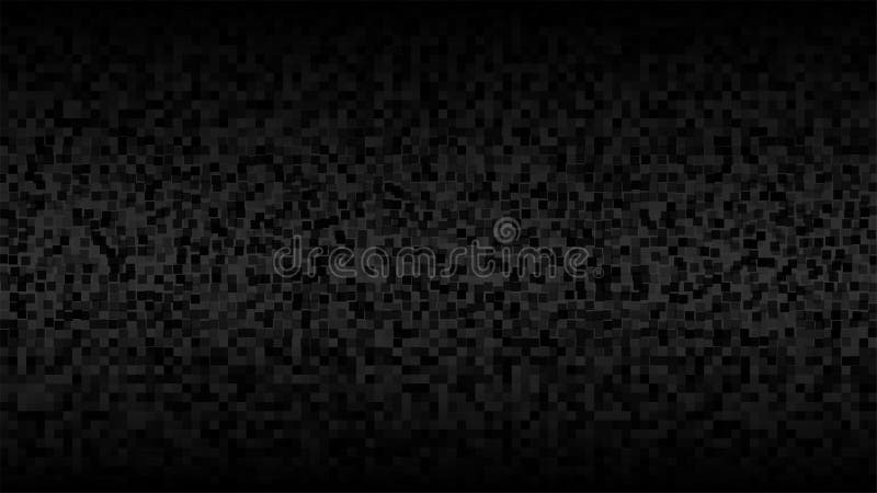 Black Texture. Random Pixel Pattern. Small Rectangle Background. Dark ...