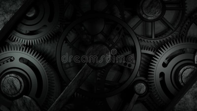 Black Texture Spinning Cog Wheels and Gear Wheels with Dynamic Motion ...