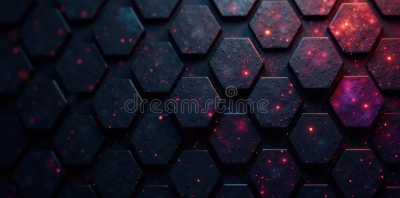 Black Textured Hexagon Background, Abstract Design, Art, Motif Stock ...