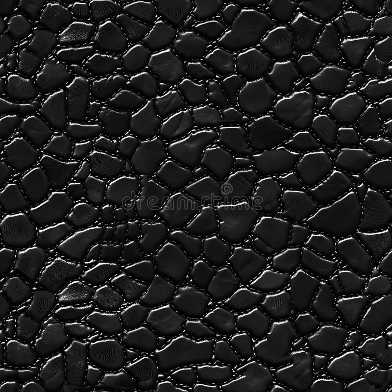 Black Textured Leather Repeating Pattern Stock Illustration ...