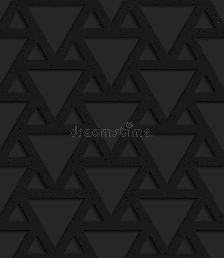 Black Textured Plastic Triangles Grid Stock Vector - Illustration of ...