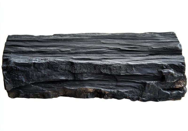 Black Textured Stone Slab on White Background Stock Illustration ...