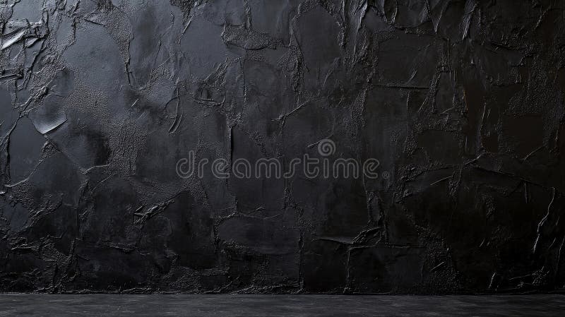 Black Textured Wall Background Dark Abstract Composition, Black ...