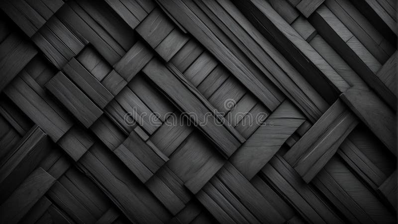 Black Theme Vintage Striped Diagonal Lines and Blocks Pattern Abstract ...