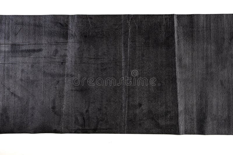 Black Thin Foam Film Closeup, on White Background Stock Image - Image ...