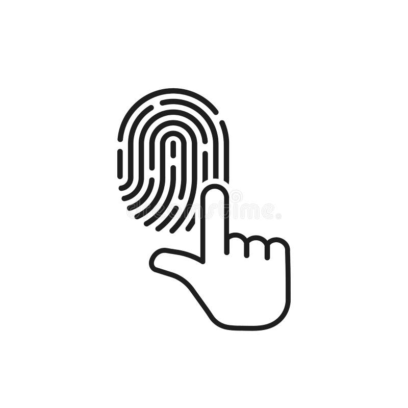 Finger Print Barcode Stock Illustrations – 131 Finger Print Barcode ...