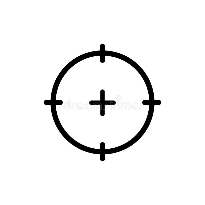 Red Scope Thin Line - Vector Illustration Eps Ten Stock Vector ...