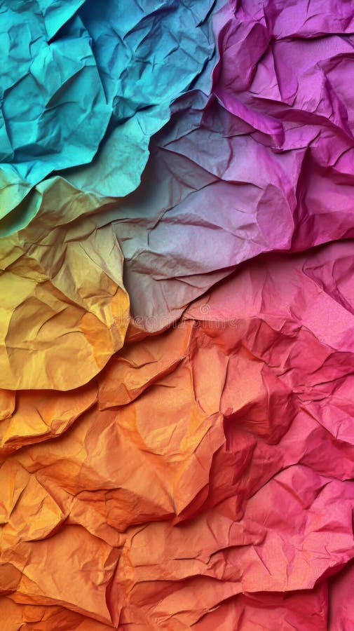 Black Thread is Used To Form a Geometric Pattern on a Crumpled Paper ...