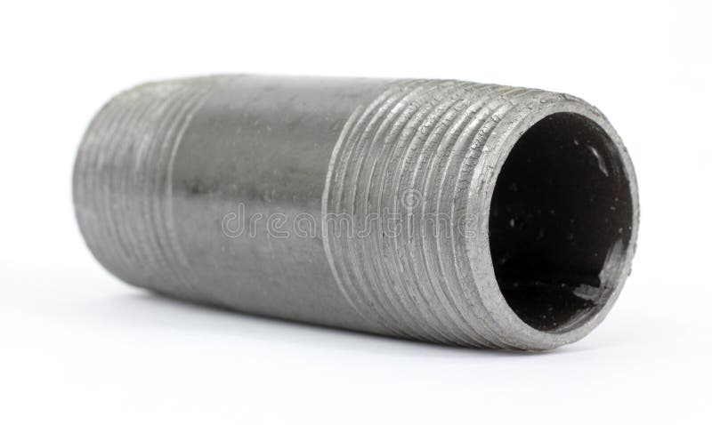Black threaded pipe stock image. Image of long, background - 17090433