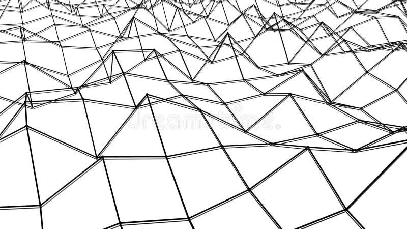 Three Dimensional Grid stock illustration. Illustration of original ...