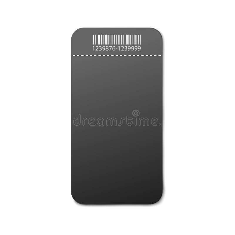 Black Ticket stock illustration. Illustration of graphic - 134505