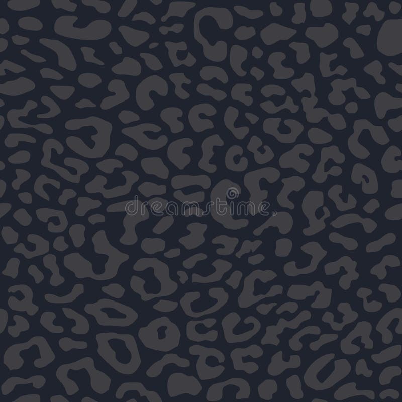 Black Tiger Panther Texture Abstract Seamless Vector Pattern Background ...