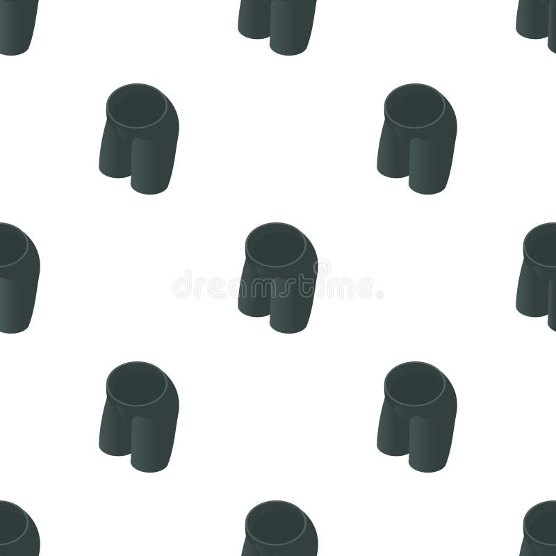 Black Tight Cycling Shorts Pattern Seamless Vector Stock Vector ...