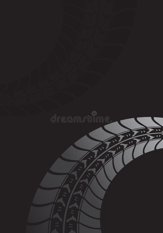 Black Tire Track Background Stock Illustration - Illustration of ...