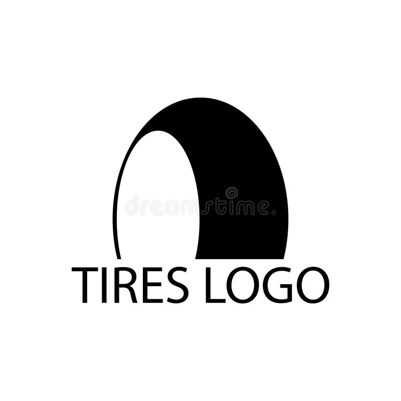 Black Tires Illustration Logo Vector Design Stock Vector - Illustration ...