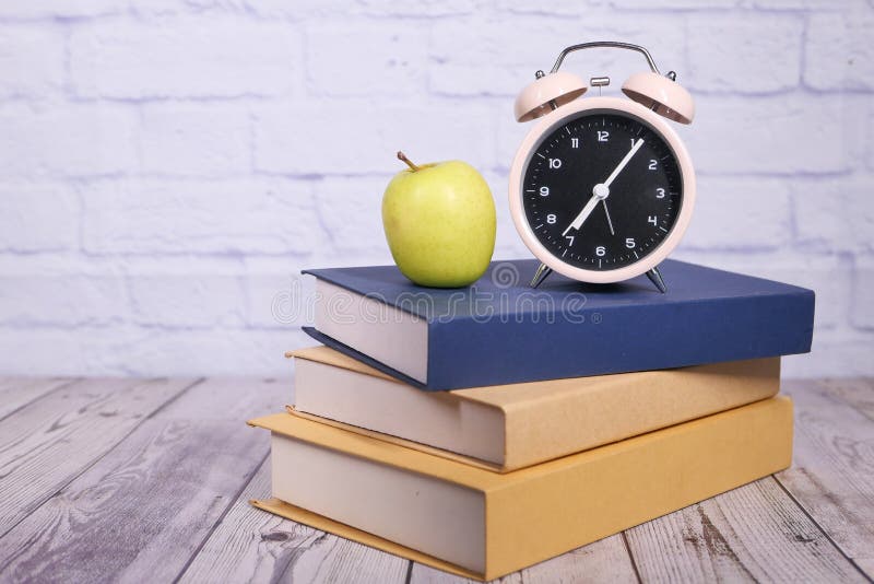 Apple Clock Healthy Eating Food Stock Photo - Image of breakfast ...