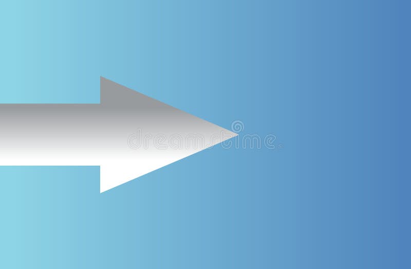 Black To White Gradient Arrow Pointing Horizontally Left To Right ...