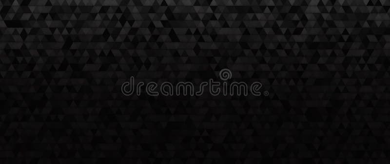Black Tone Color with Abstract Geometric Triangles Mosaic Pattern ...