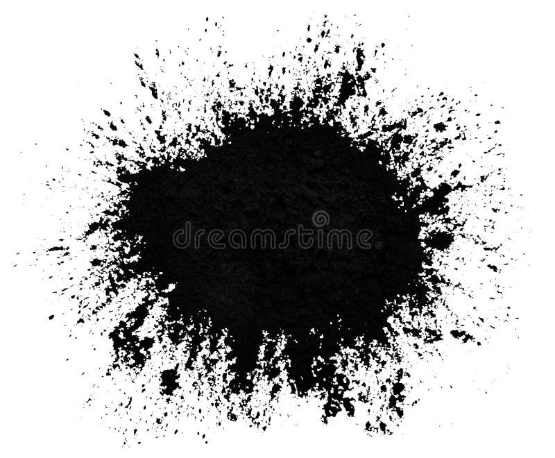 Black Toner for a Laser Printer on a White Background. Isolate Powder ...