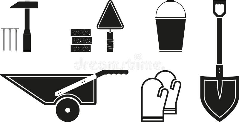 Black tools icon stock illustration. Illustration of wrench - 62078014