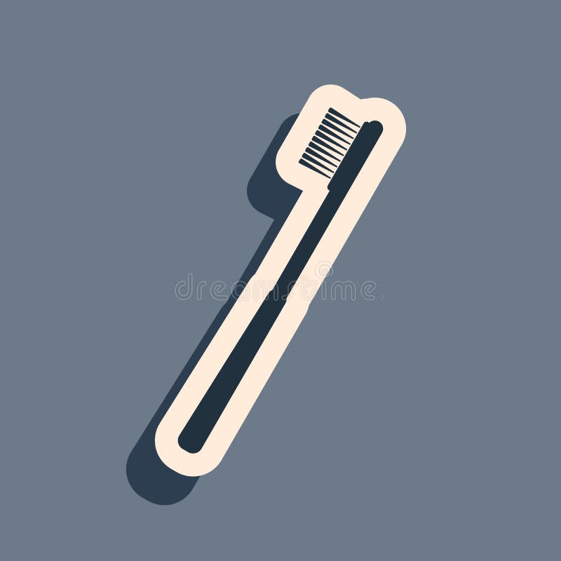Toothbrush Icon Isolated on Black, White and Transparent Background ...