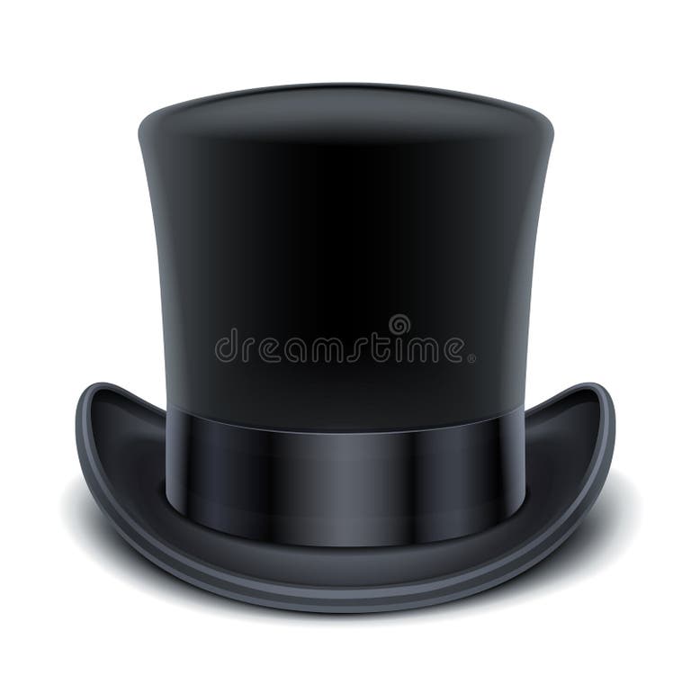 Black Round Hat Stock Illustrations – 4,896 Black Round Hat Stock ...