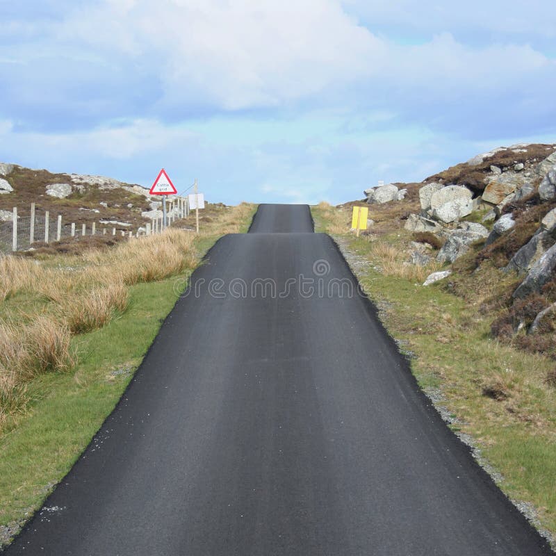 Black top road stock photo. Image of slope, route, deserted - 4306668