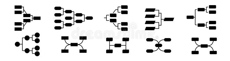 Tournament Chart Structure in Minimalistic Style. Sport Leadership ...