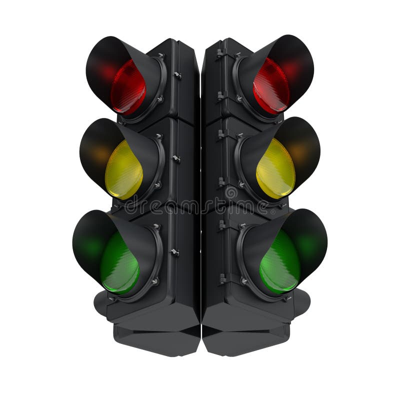 Black traffic light stock illustration. Illustration of prevent - 33361438