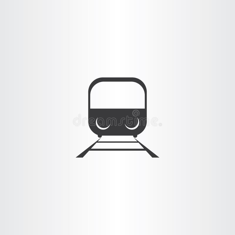 Black train icon vector stock vector. Illustration of transport - 204118811