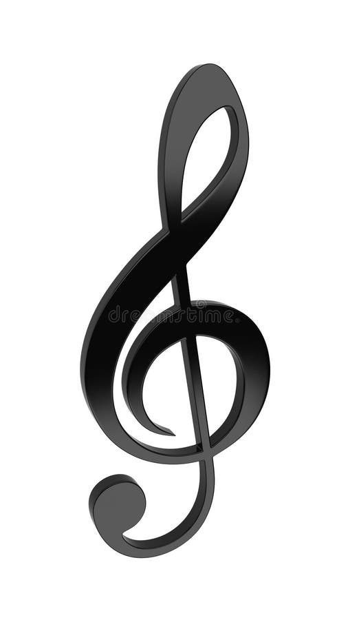Treble Clef stock illustration. Illustration of treble - 104438514