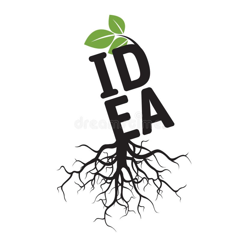 Black Tree and Roots. Vector Illustration. Stock Illustration ...