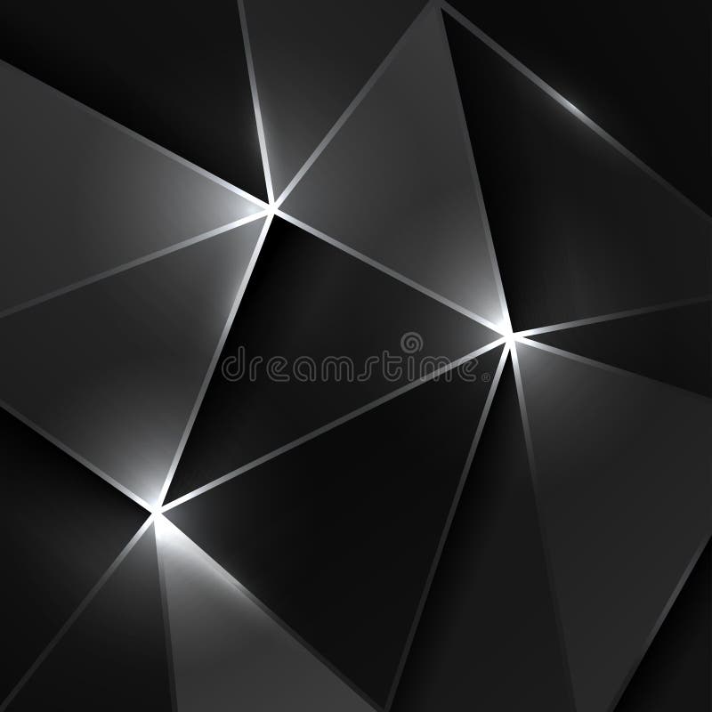 Black Triangle Geometric Background Stock Vector - Illustration of ...