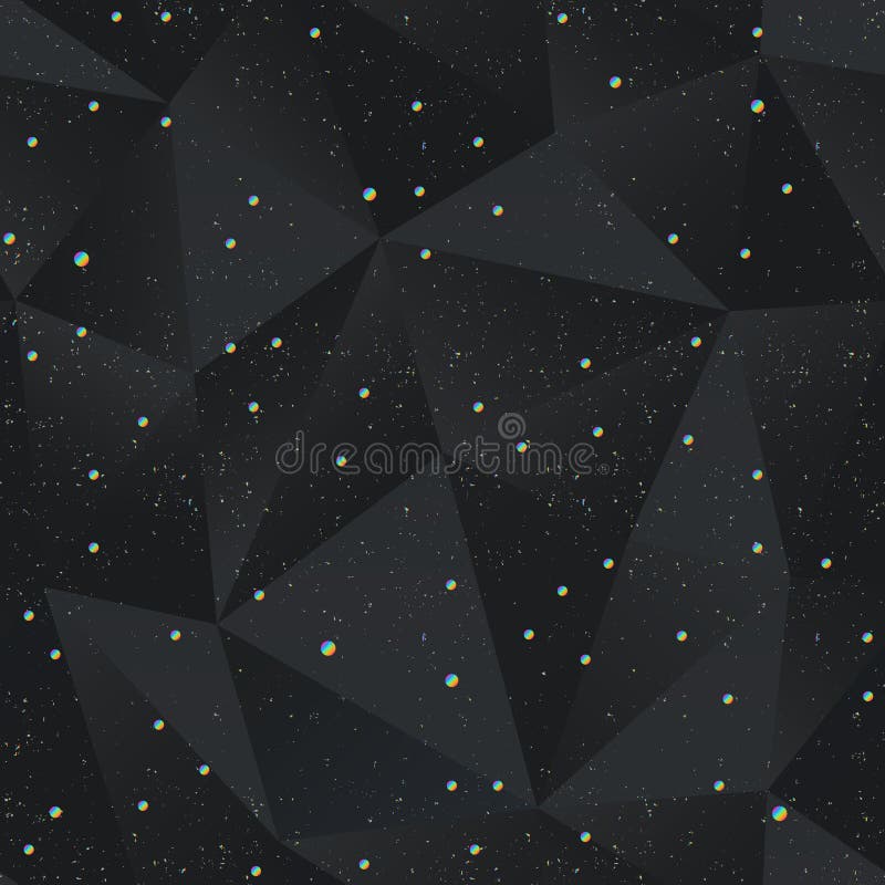 Abstract Cubes Seamless Pattern with Grunge Effect Stock Vector ...